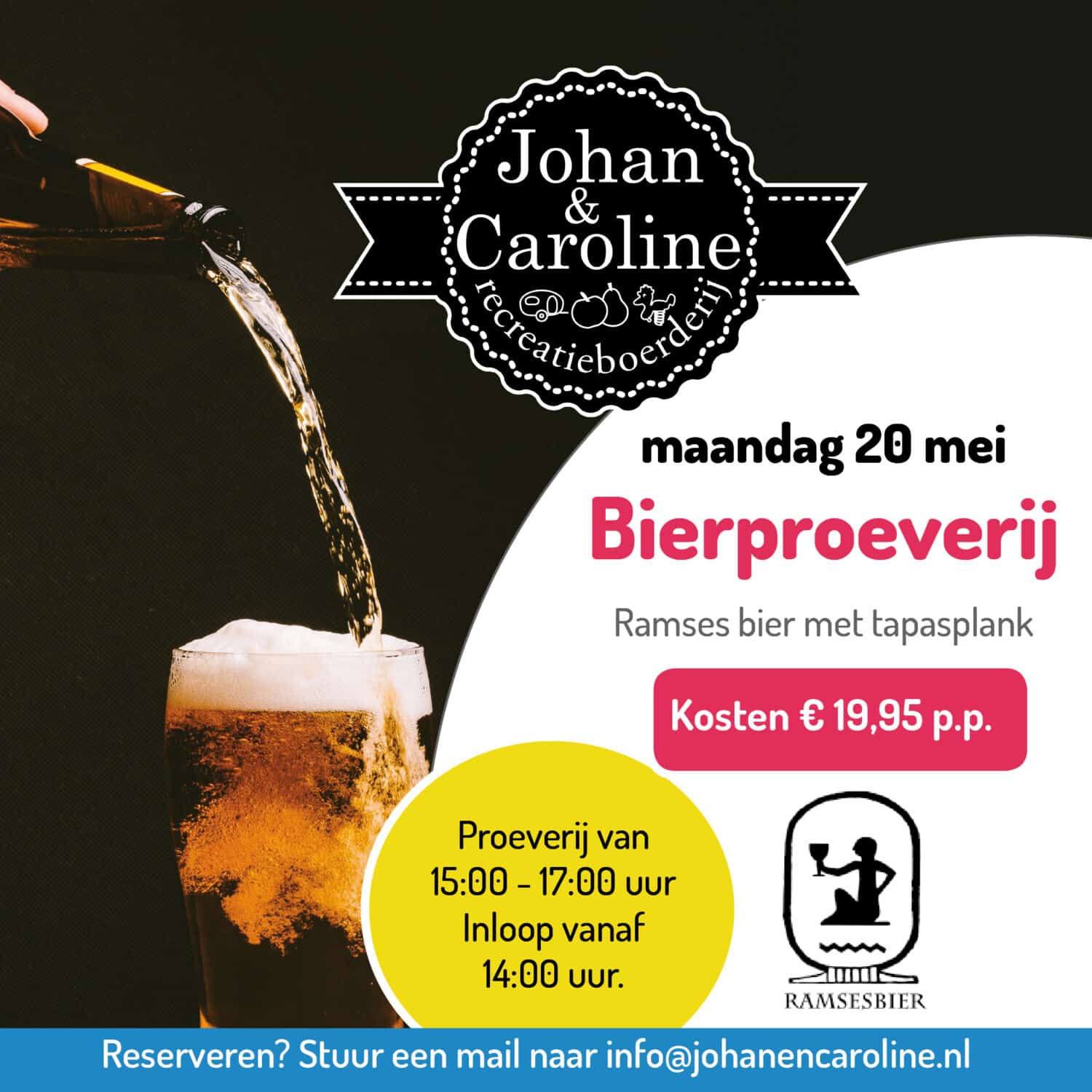Bierproeverij - Recreatieboerderij Johan en Caroline